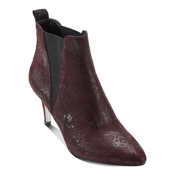 Dkny | Shoes | Dkny Womens Purple Snakeskin Heel Rand Back Strap Alani ...